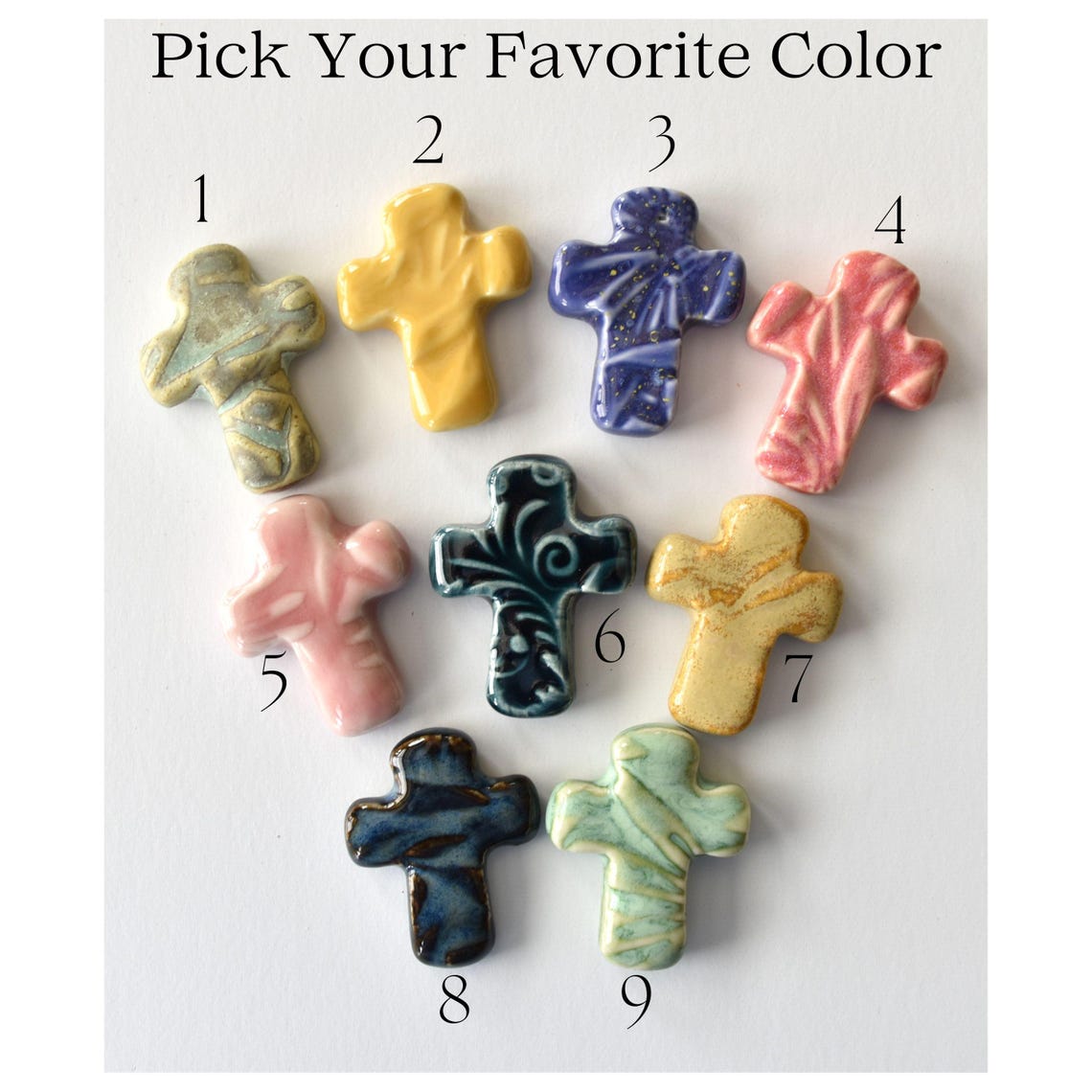 Pocket Cross Handmade, Ceramic Cross, Religious Gift, Get Well Gifts ...