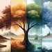 Cross Stitch Pattern: the Four Seasons Tree / Cross Stitch Pattern ...