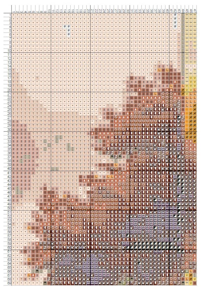 Cross Stitch Pattern: the Four Seasons Tree / Cross Stitch Pattern ...