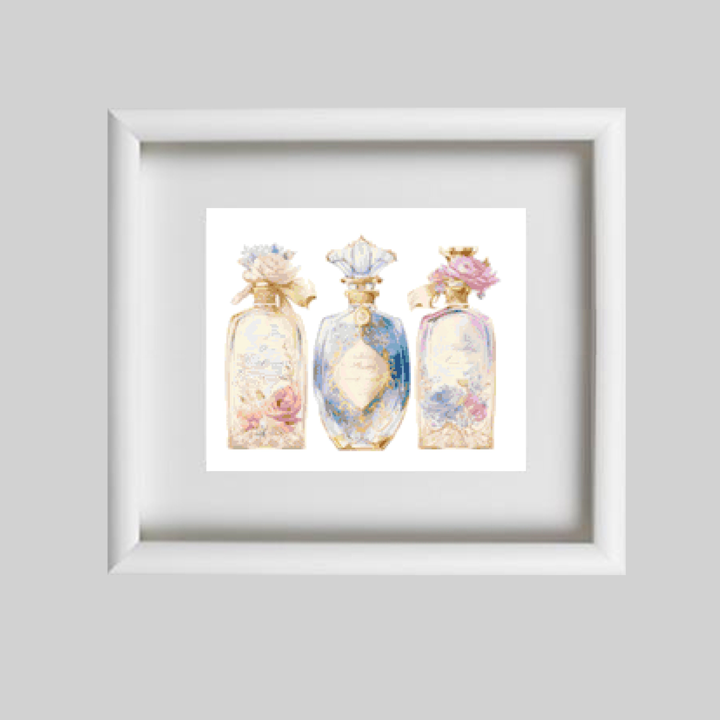 Cross Stitch Pattern Summer Perfume Set / Cross Stitch Pattern Summer ...