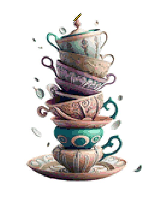 Cross Stitch Pattern Tea and Cafe Cups in Balance / Cross Stitch ...