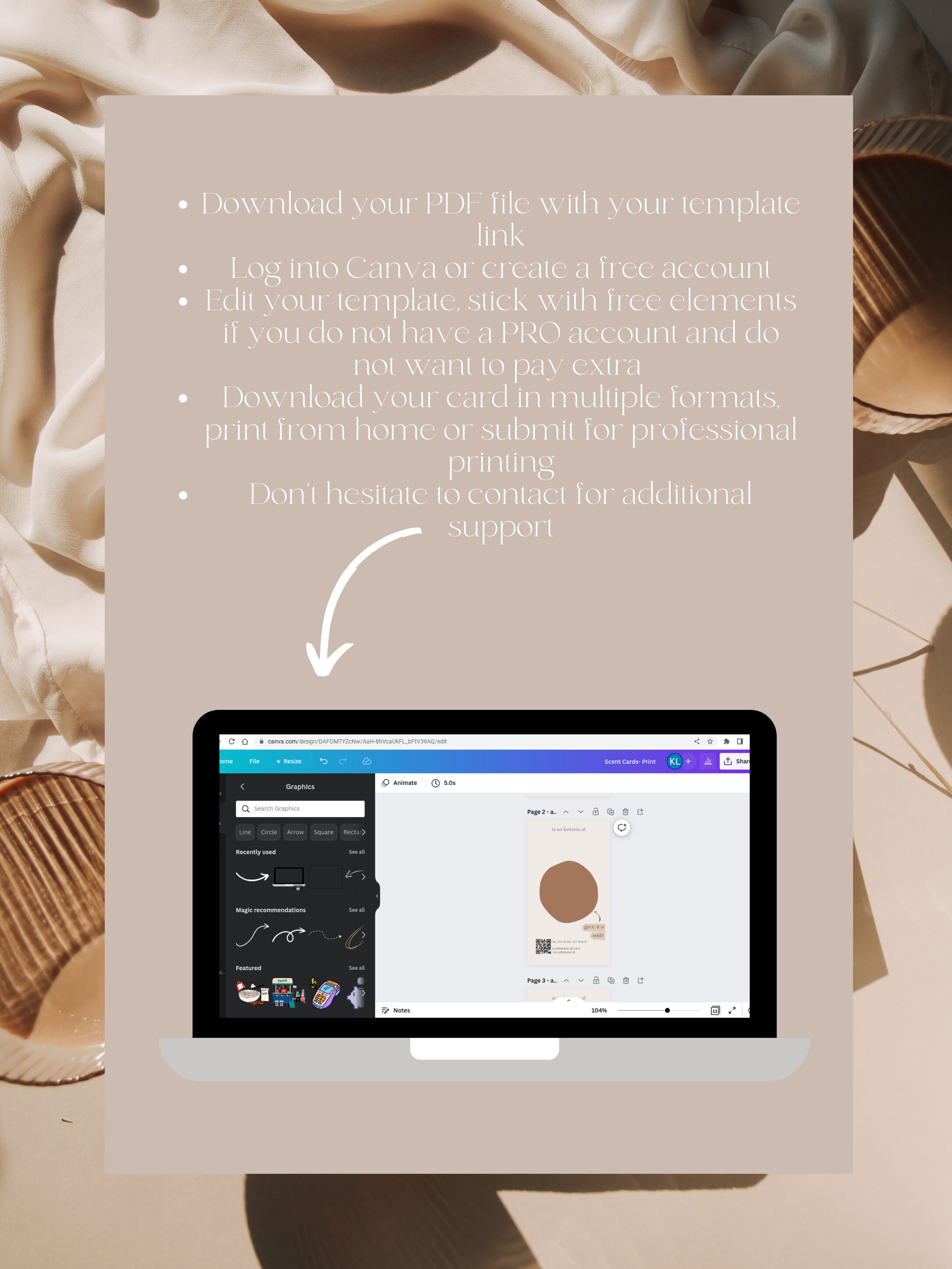 Classic Candle Scent Card Template, Printable Candle Sample Cards ...
