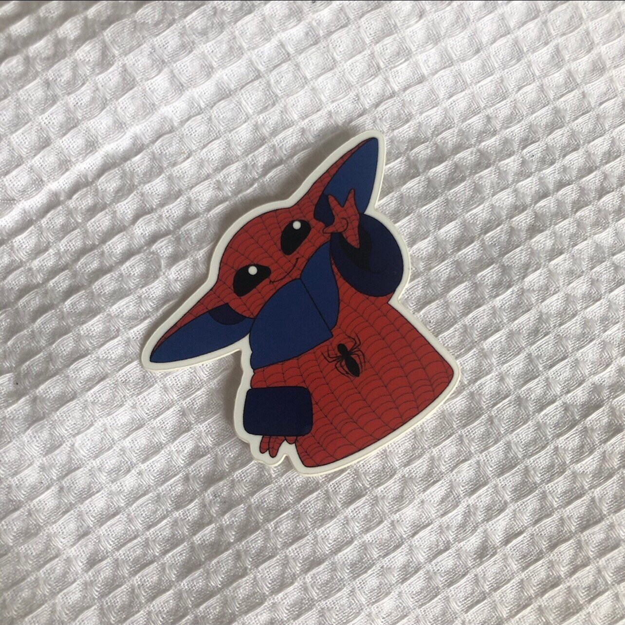 Grogu Crossover With Spider-man Sticker - Disney Marvel - Baby Yoda ...