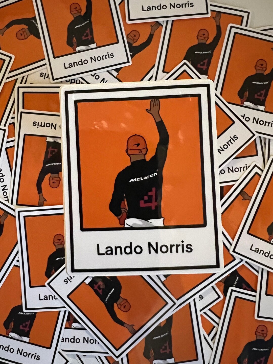 Lando Norris Polaroid Sticker Formula 1 Mclaren F1 - Etsy