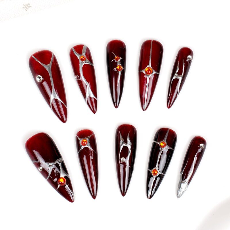 Cross Nails - Etsy