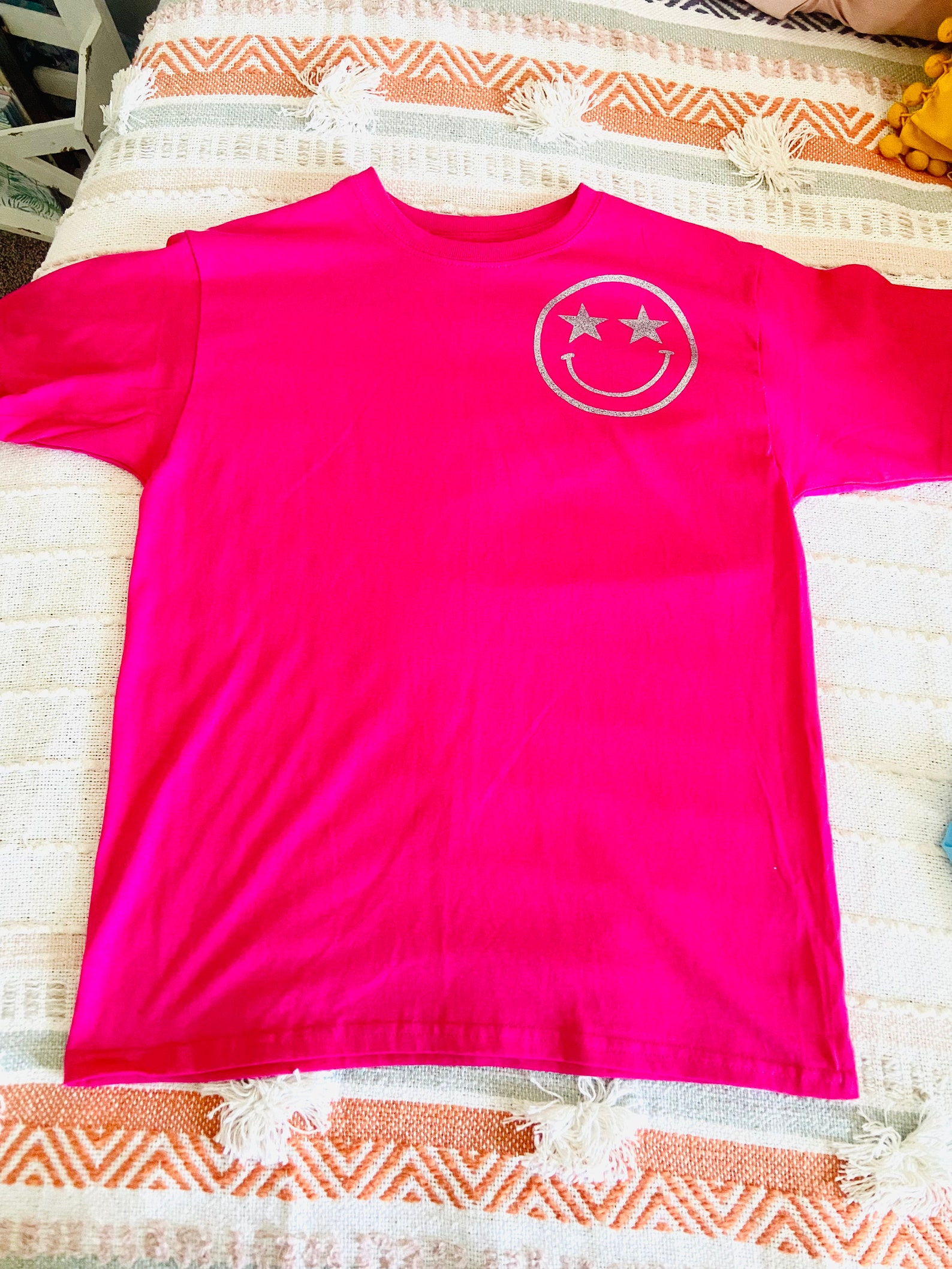 Smiley Face Lighting and Star Preppy Shirt - Etsy