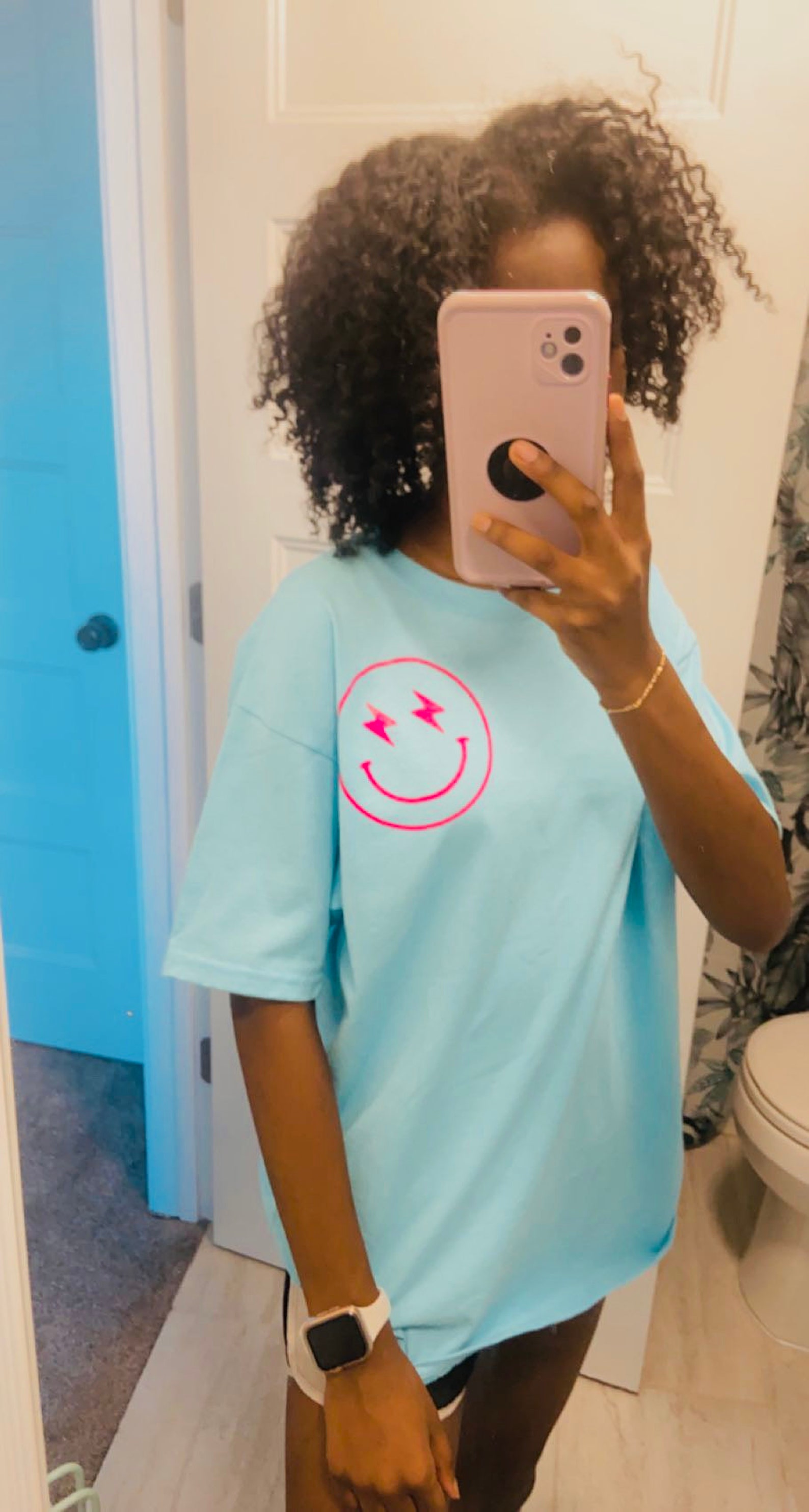 Smiley Face Lighting and Star Preppy Shirt - Etsy
