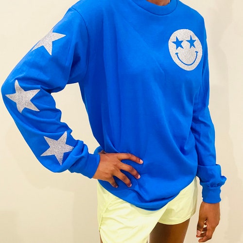 Smiley Face Lighting and Star Preppy Shirt - Etsy