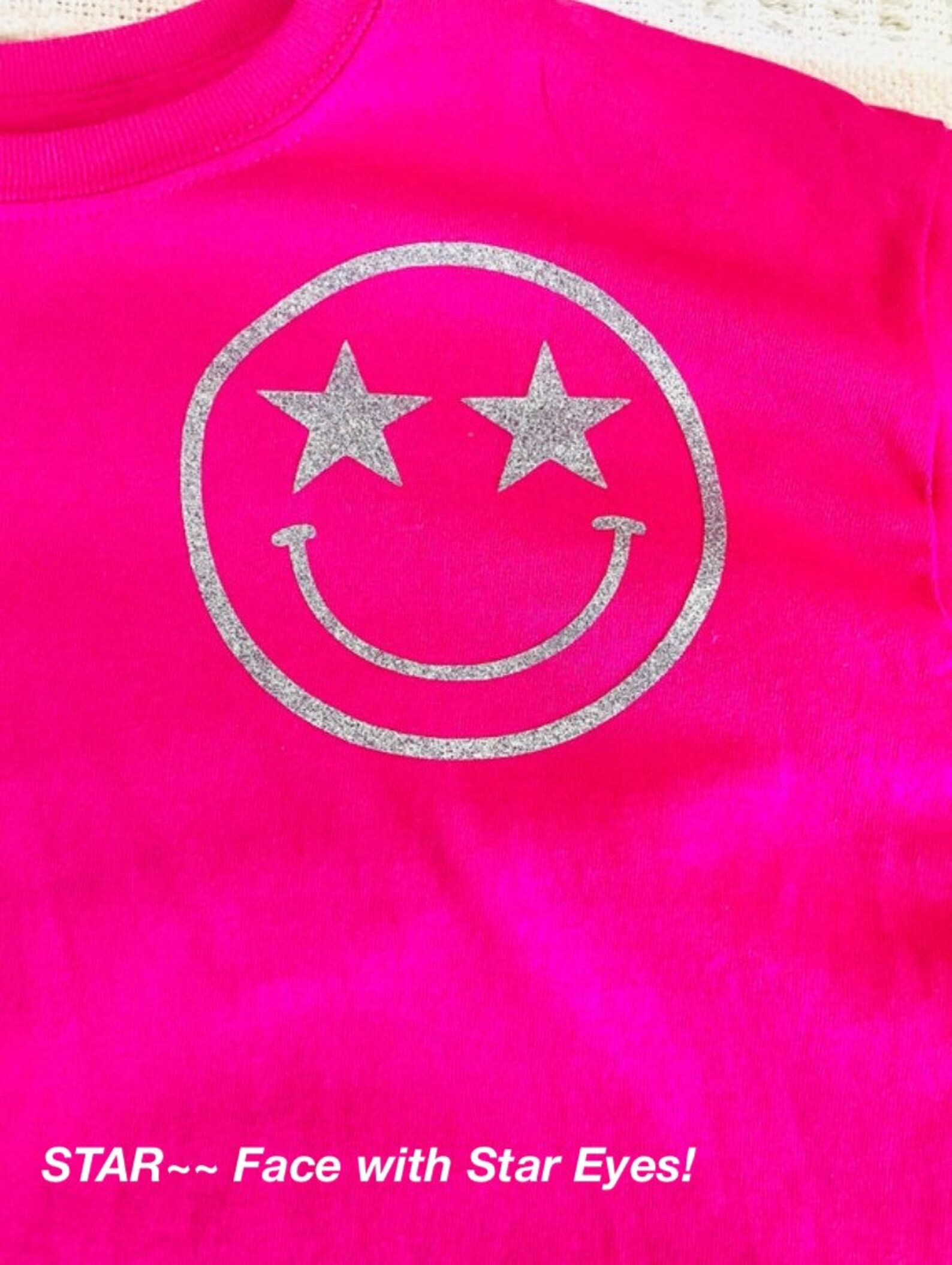 Smiley Face Lighting and Star Preppy Shirt - Etsy