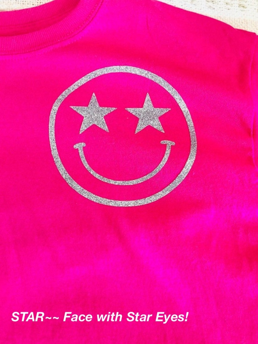 Smiley Face Lighting and Star Preppy Shirt - Etsy