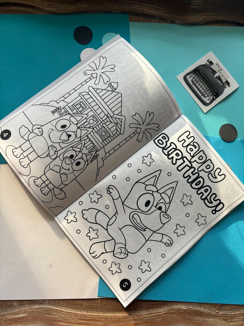 Bluey Birthday Coloring Book Favor Cheap and Fun Birthday Favors Bluey ...