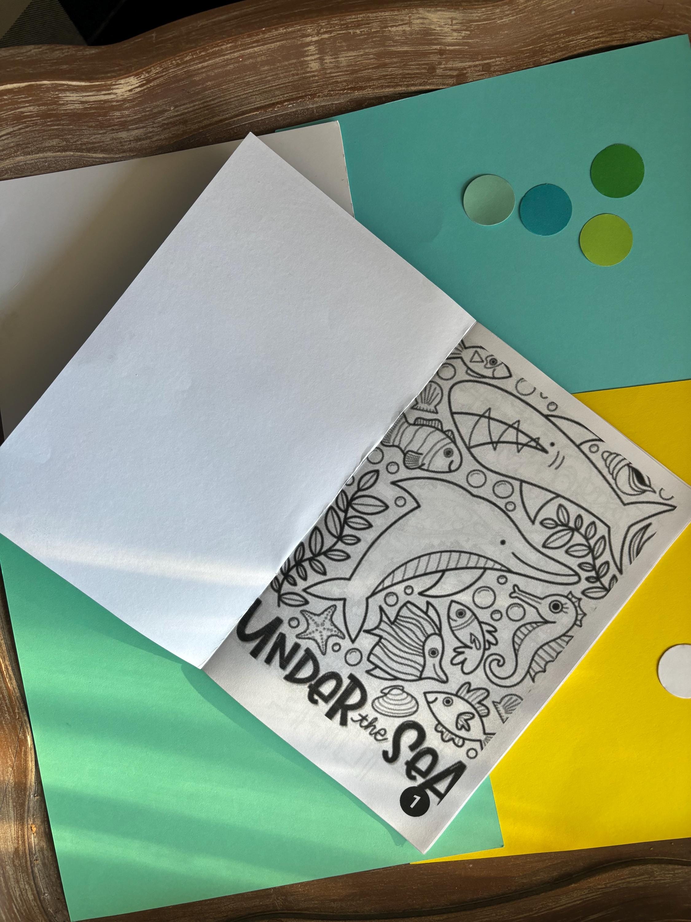 Under the Sea Birthday Coloring Book Favor Cheap and Fun Birthday ...