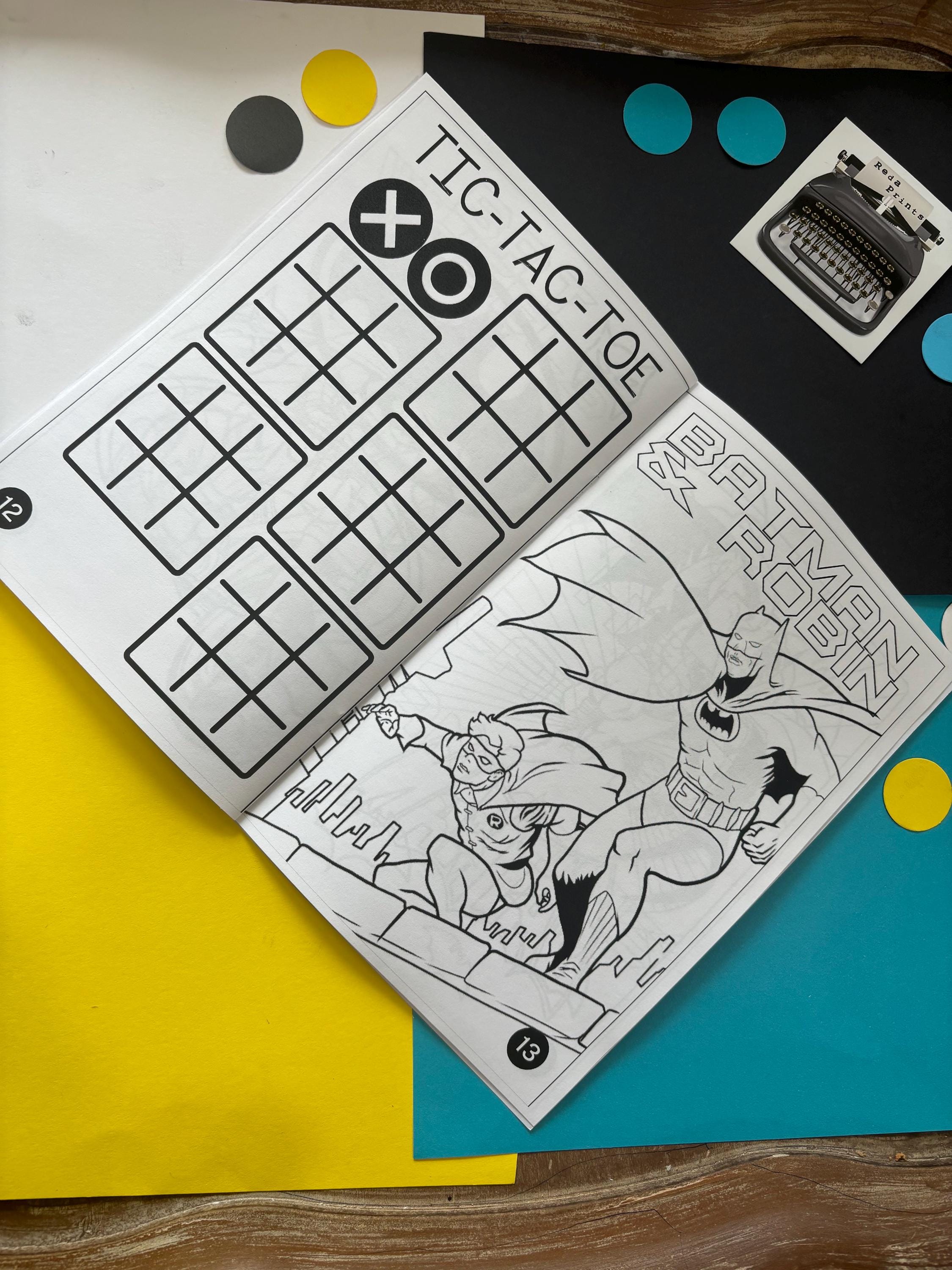 Batman Birthday Coloring Book Favor| Cheap and Fun Birthday Favors ...