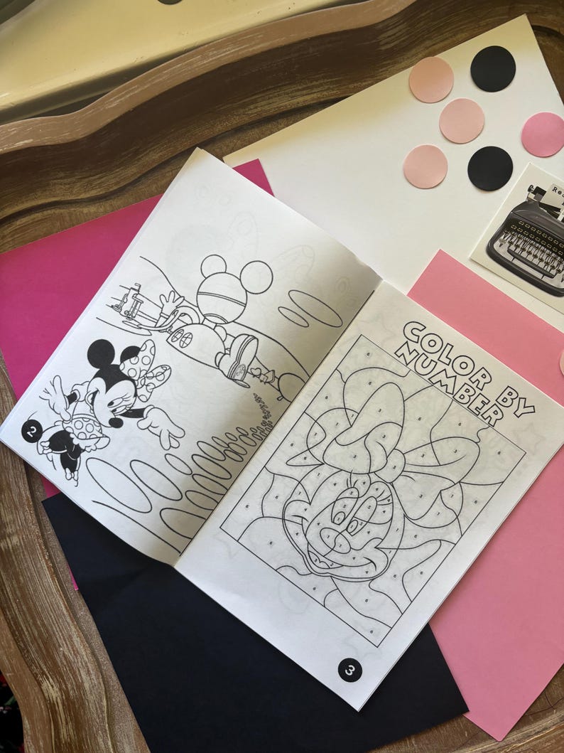 Minnie Birthday Coloring Book Mini Coloring Book Party Favor ANY THEME ...