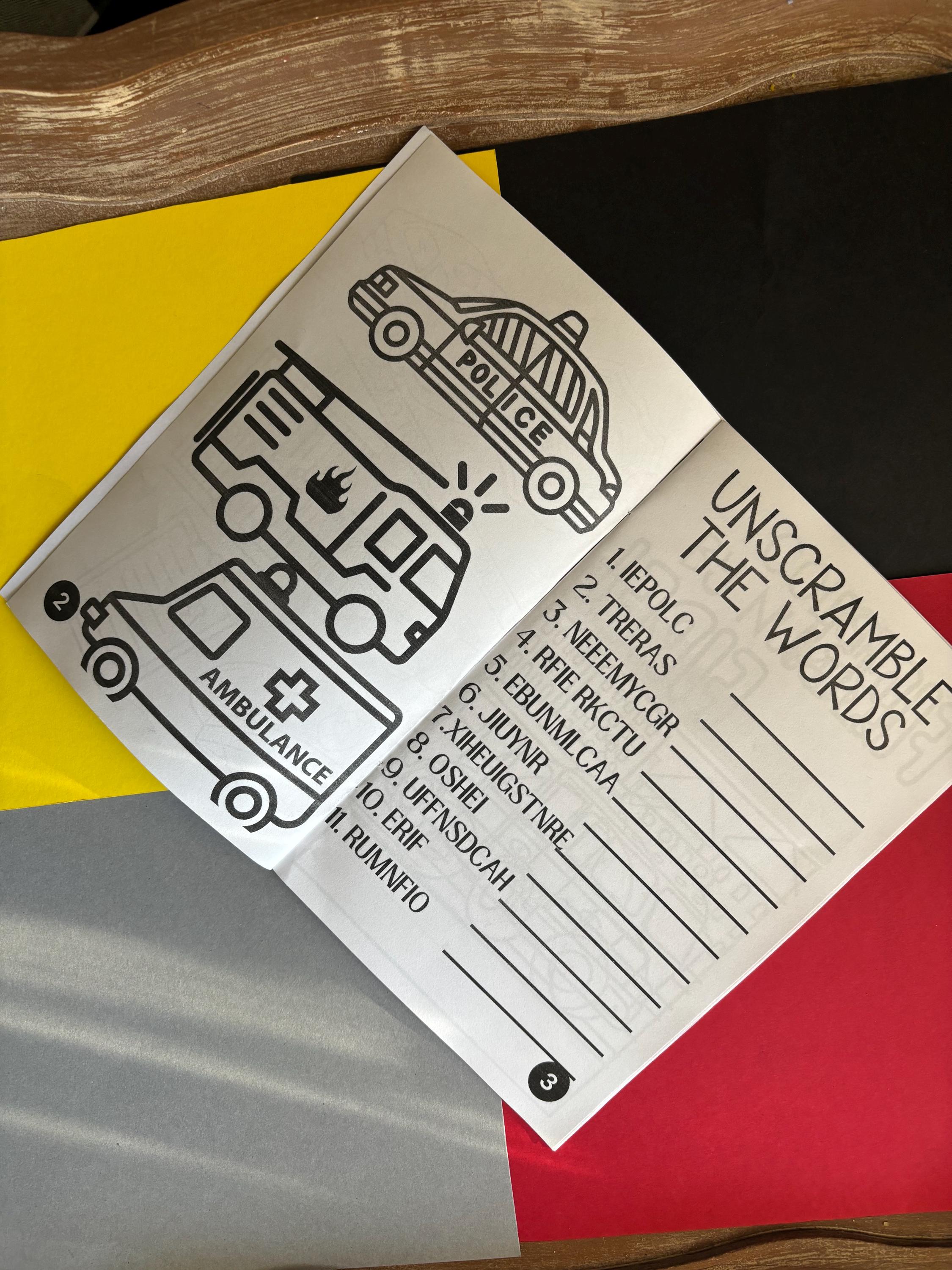 First Responders Birthday Coloring Book Favor| Cheap Fun Birthday ...