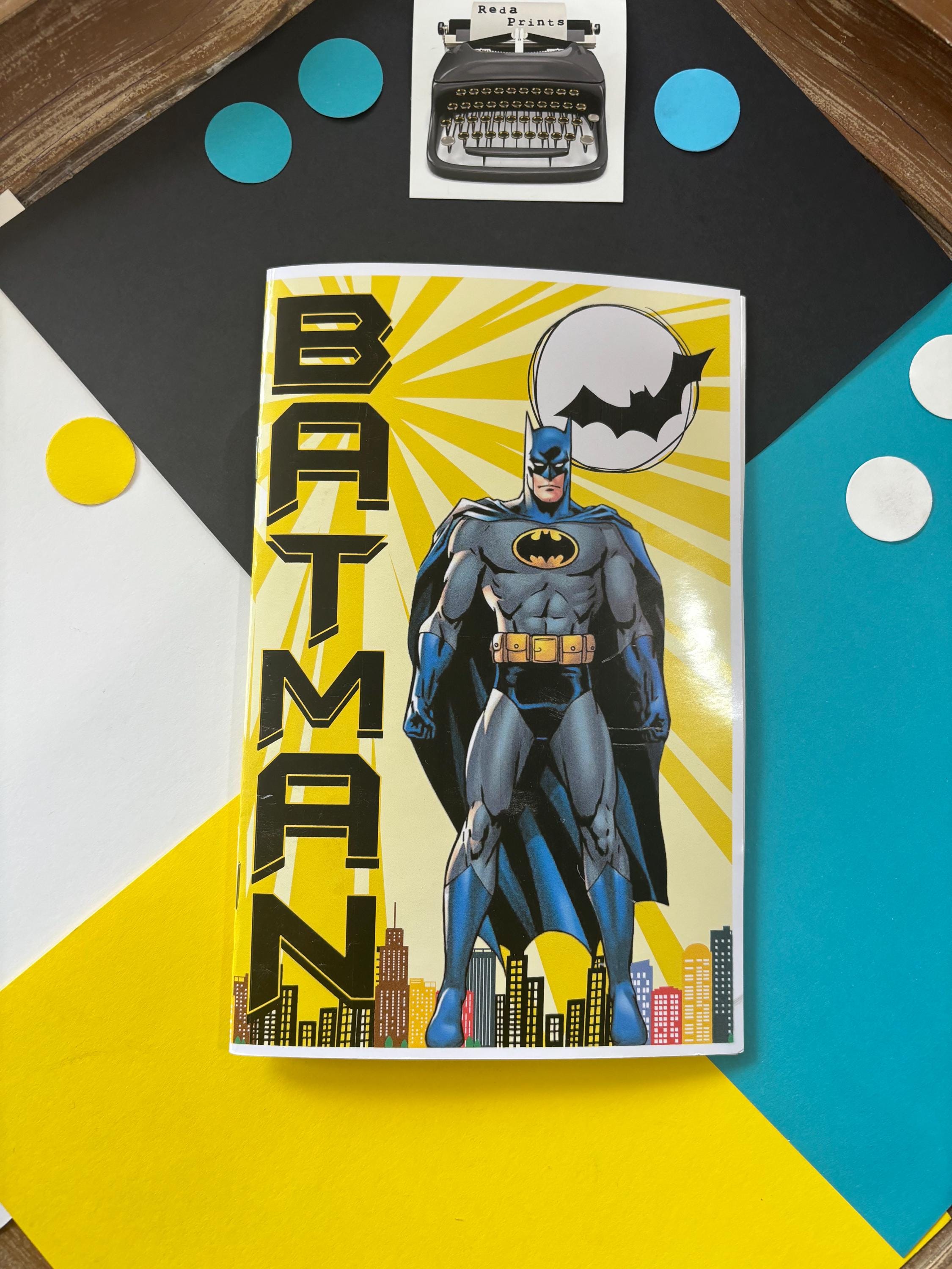 Batman Birthday Coloring Book Favor| Cheap and Fun Birthday Favors ...