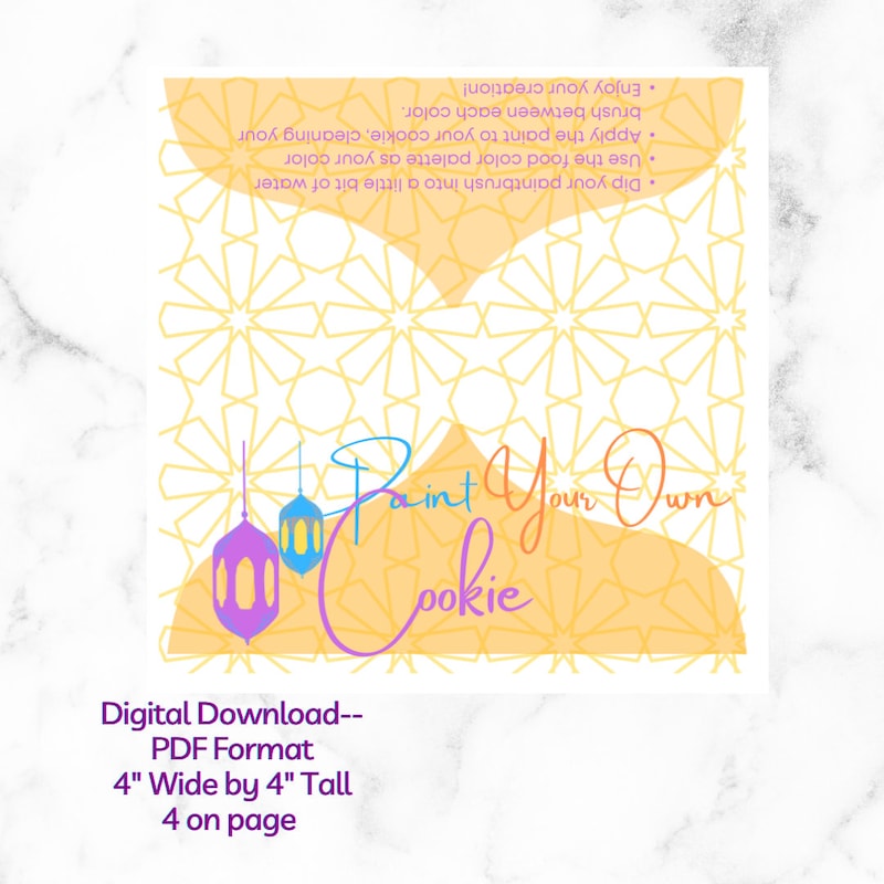 Eid Paint Cookie - Etsy UK