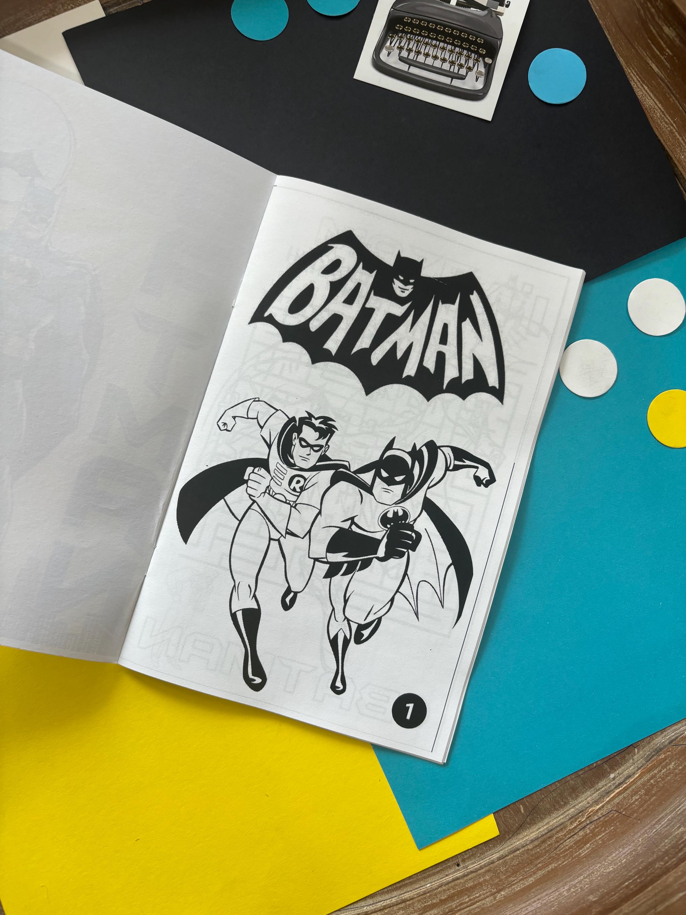 Batman Birthday Coloring Book Favor| Cheap and Fun Birthday Favors ...