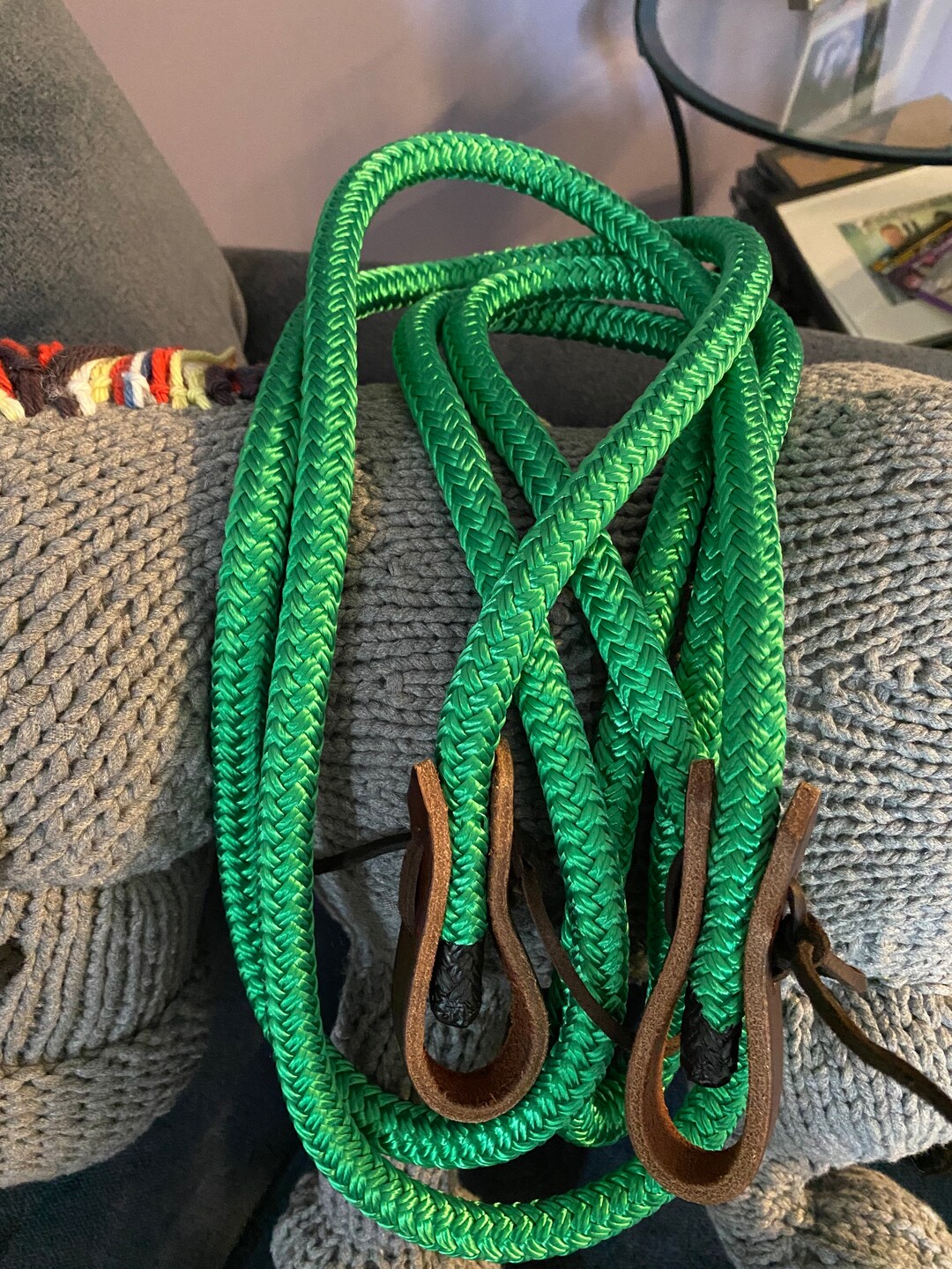 Yacht Rope Reins W/leather Ties - Etsy