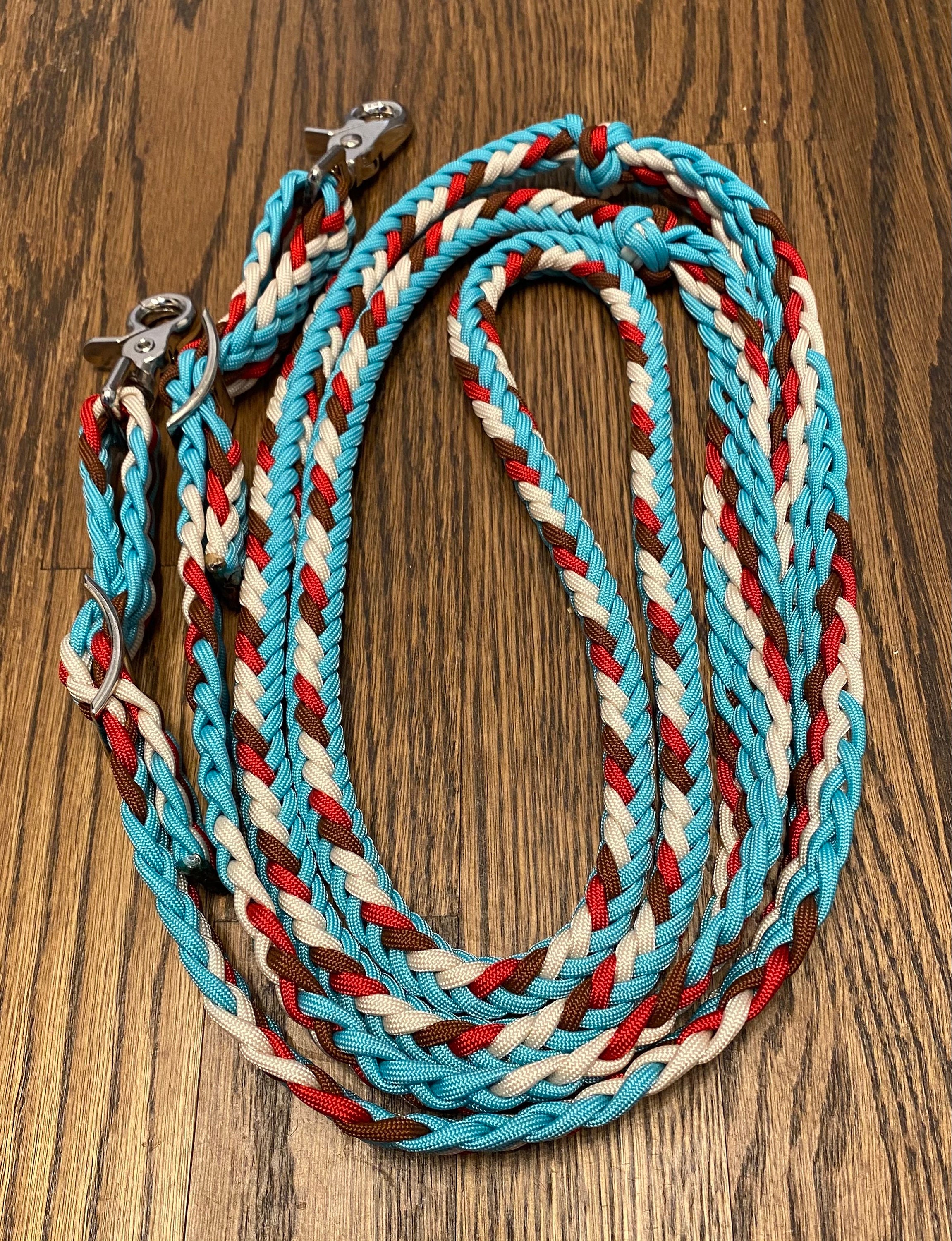 Custom Hand Braided Paracord Reins - Etsy