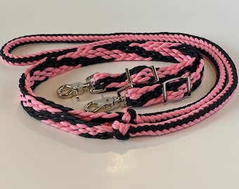 Custom 9 Strand Braided Barrel Reins, Loop Reins - Etsy