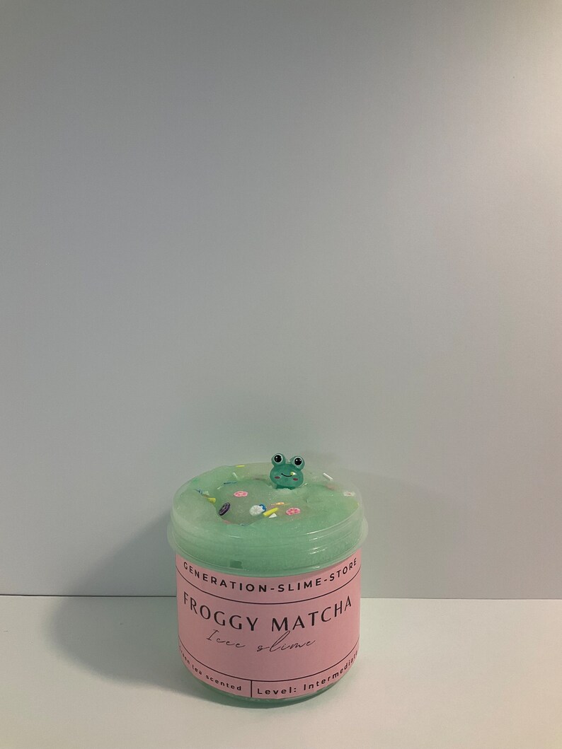 Froggy Matcha feat. Hubert the Frog Icee Slime Frog Slime Great for ...