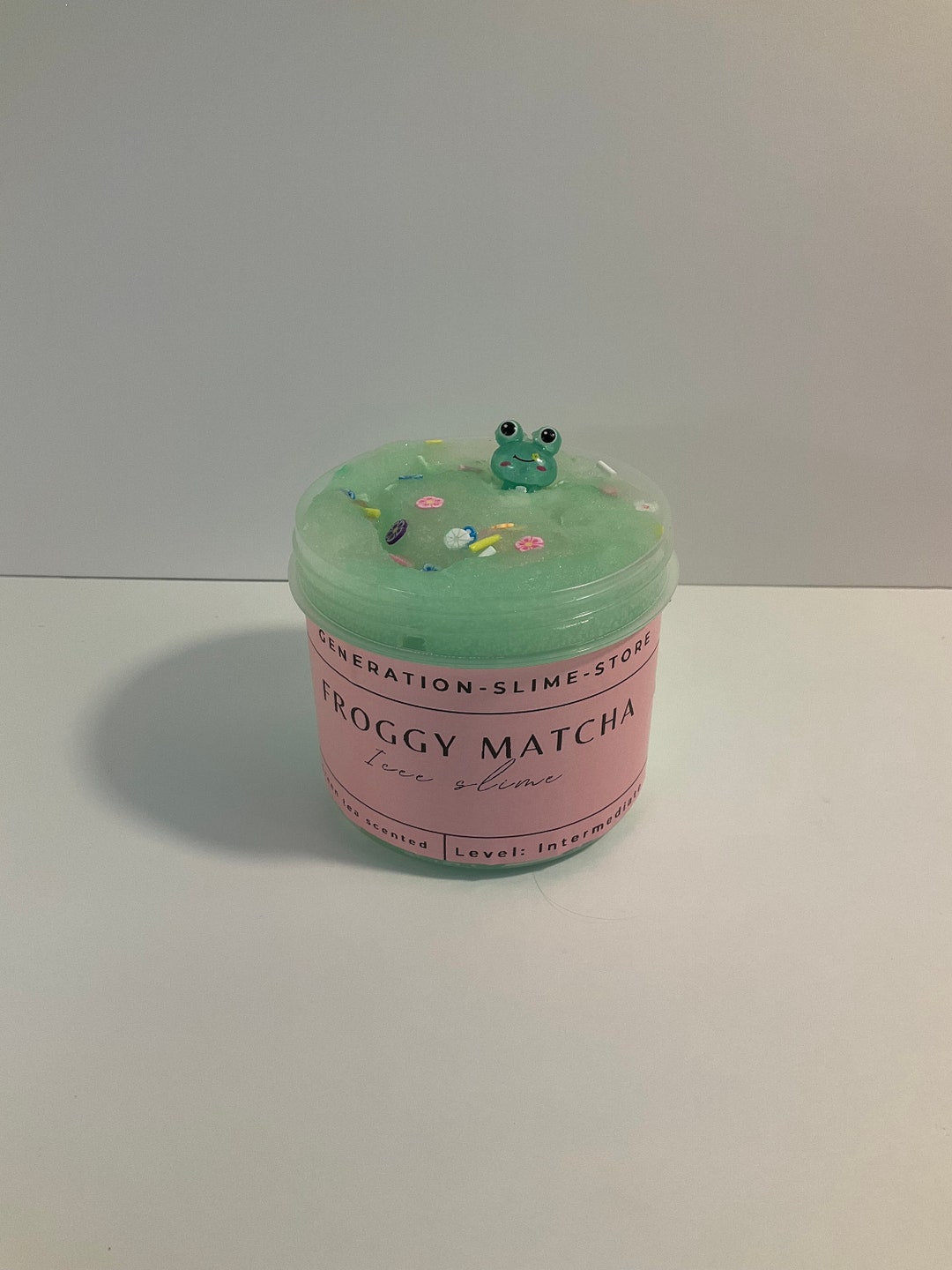 Froggy Matcha feat. Hubert the Frog Icee Slime Frog Slime Great for ...