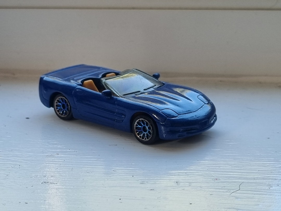 Unique Customised Blue Metalflake Matchbox Die-cast Model Car ...