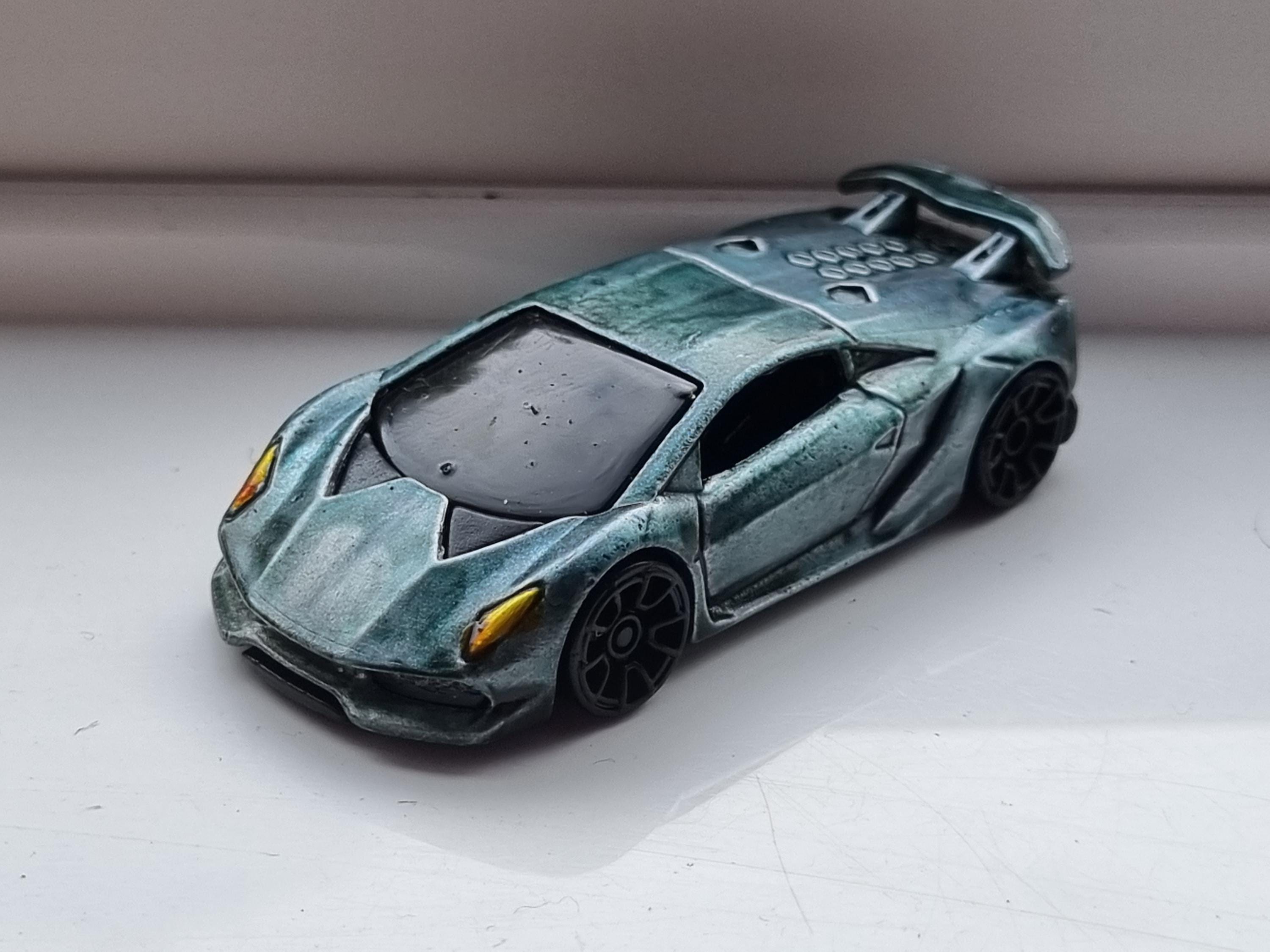 Groene Lamborghini Sesto Elemento Poster