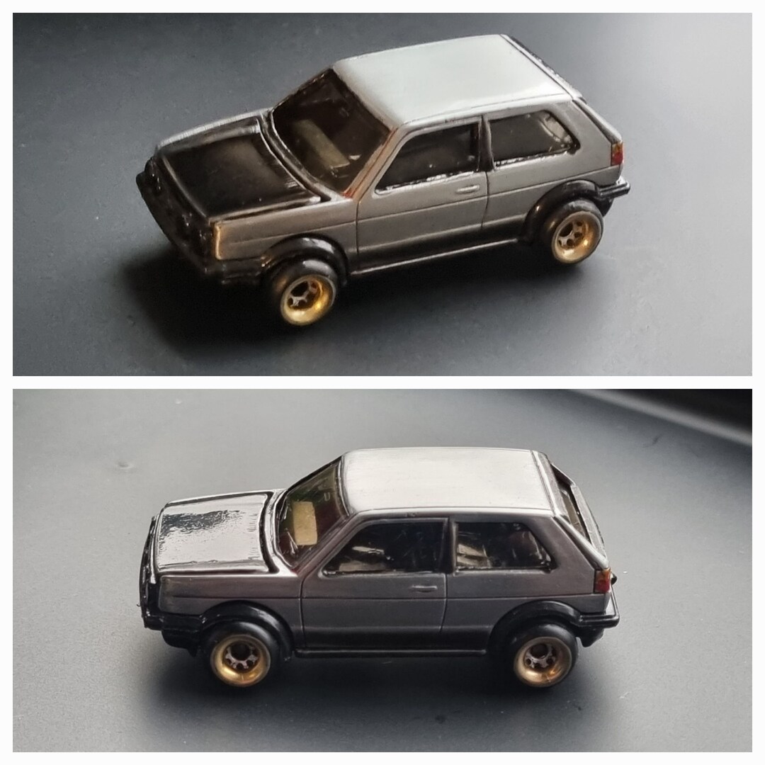 Vintage Matchbox VW Golf M2 GTI, One-off Custom Restoration, Stainless ...