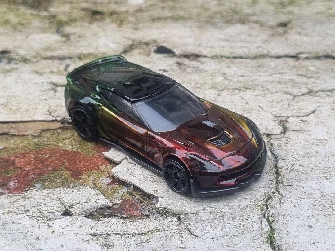 Unique Custom Painted Model Car 1:64 Die-cast, Corvette C7 Z06 ...