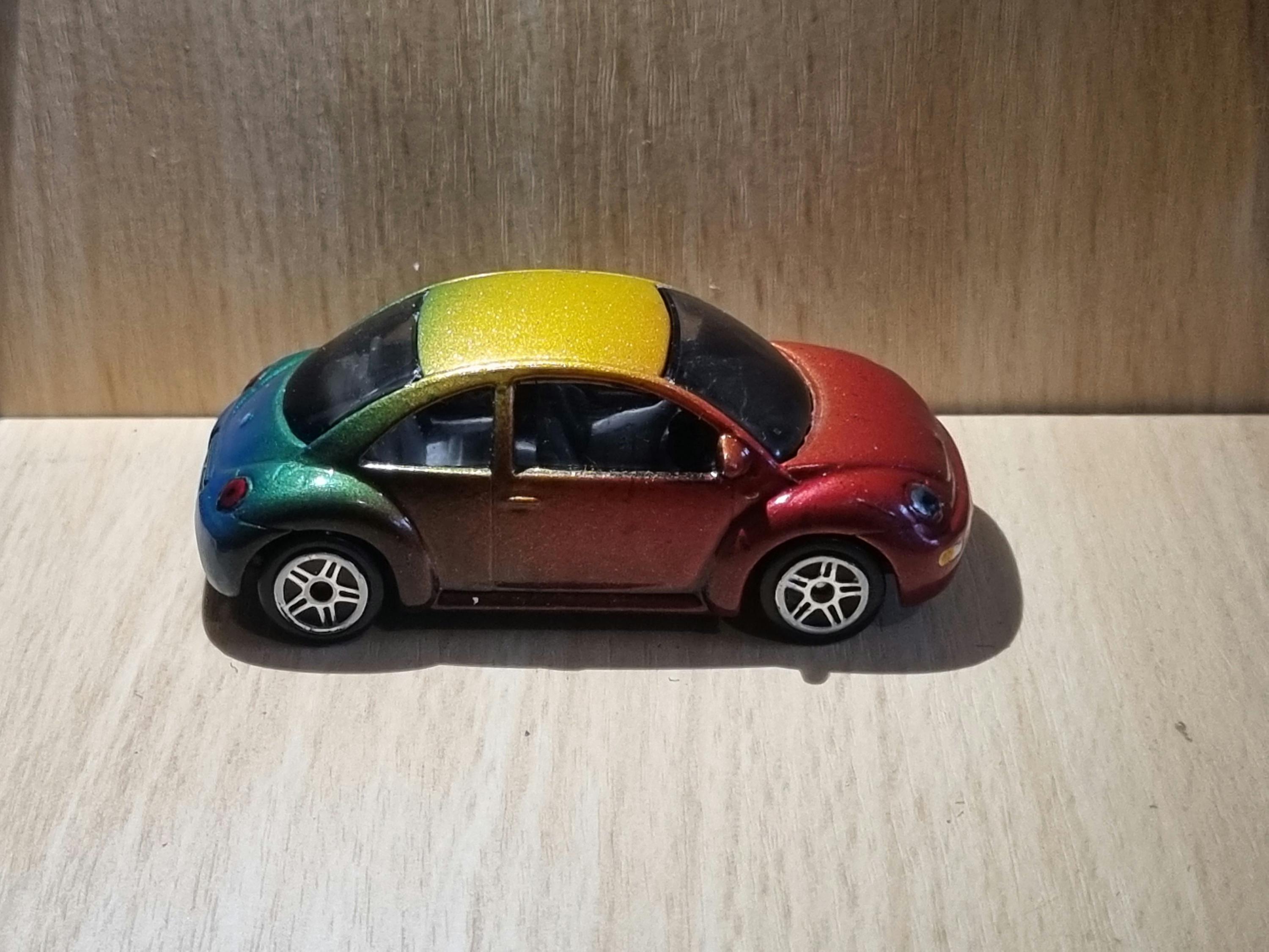 Vintage Die-cast Car, VW New Beetle, 1:60, Custom Restoration, One-off ...