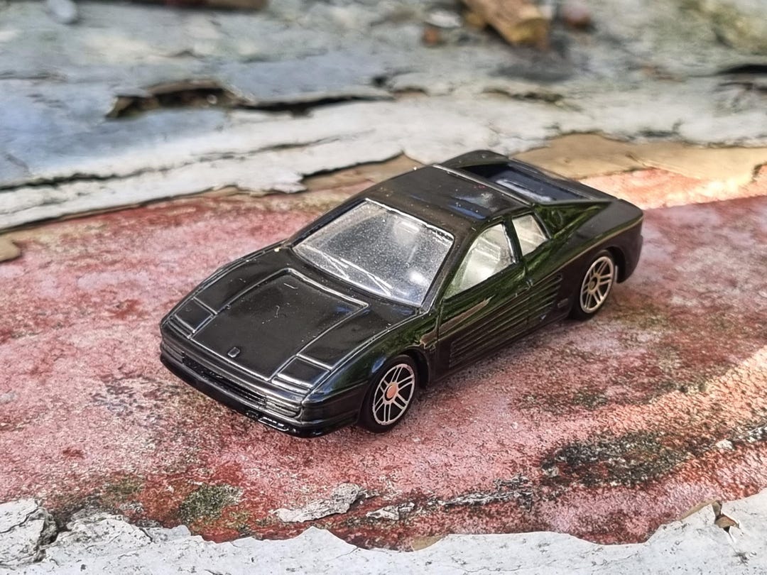 Vintage Corgi 1/64 Ferrari Testarossa, Custom Restoration, Transparent ...