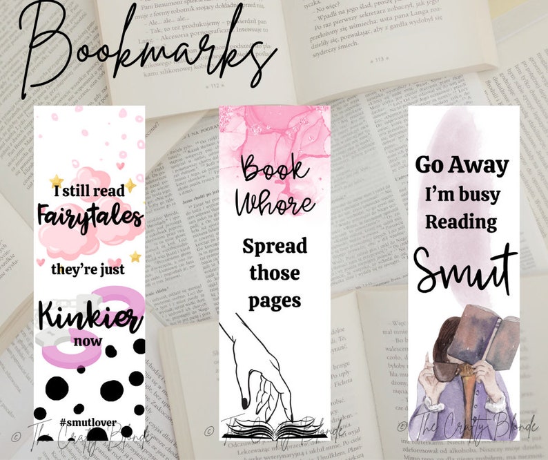 Smut Bookmarks Spicy Booktok Booklovers Bookmark Gifts - Etsy