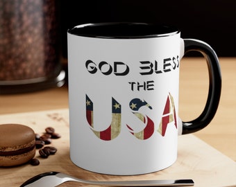 God Bless Coffee Mug - Etsy