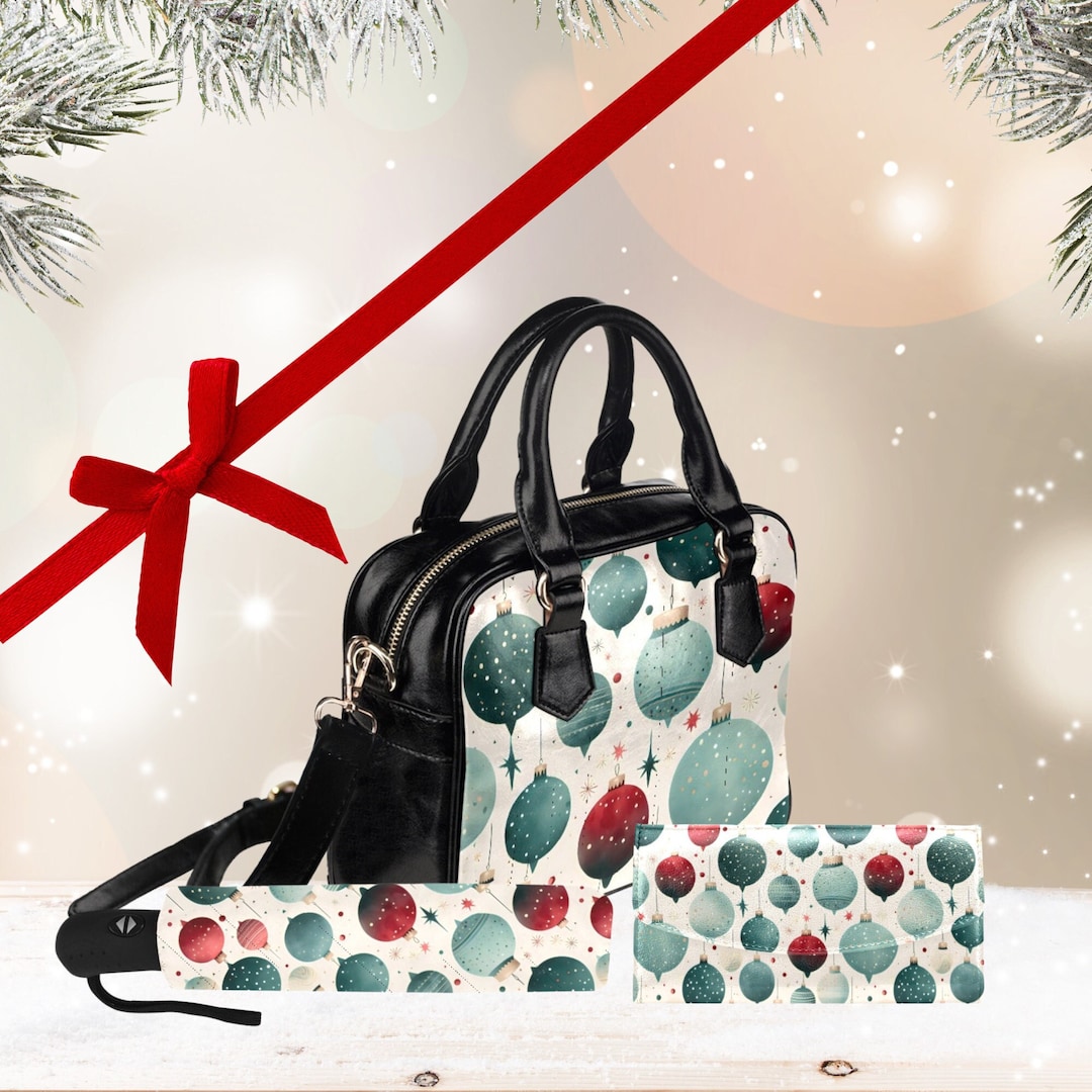 Christmas Crossbody Handbag for Women, Matching Christmas Ornament ...