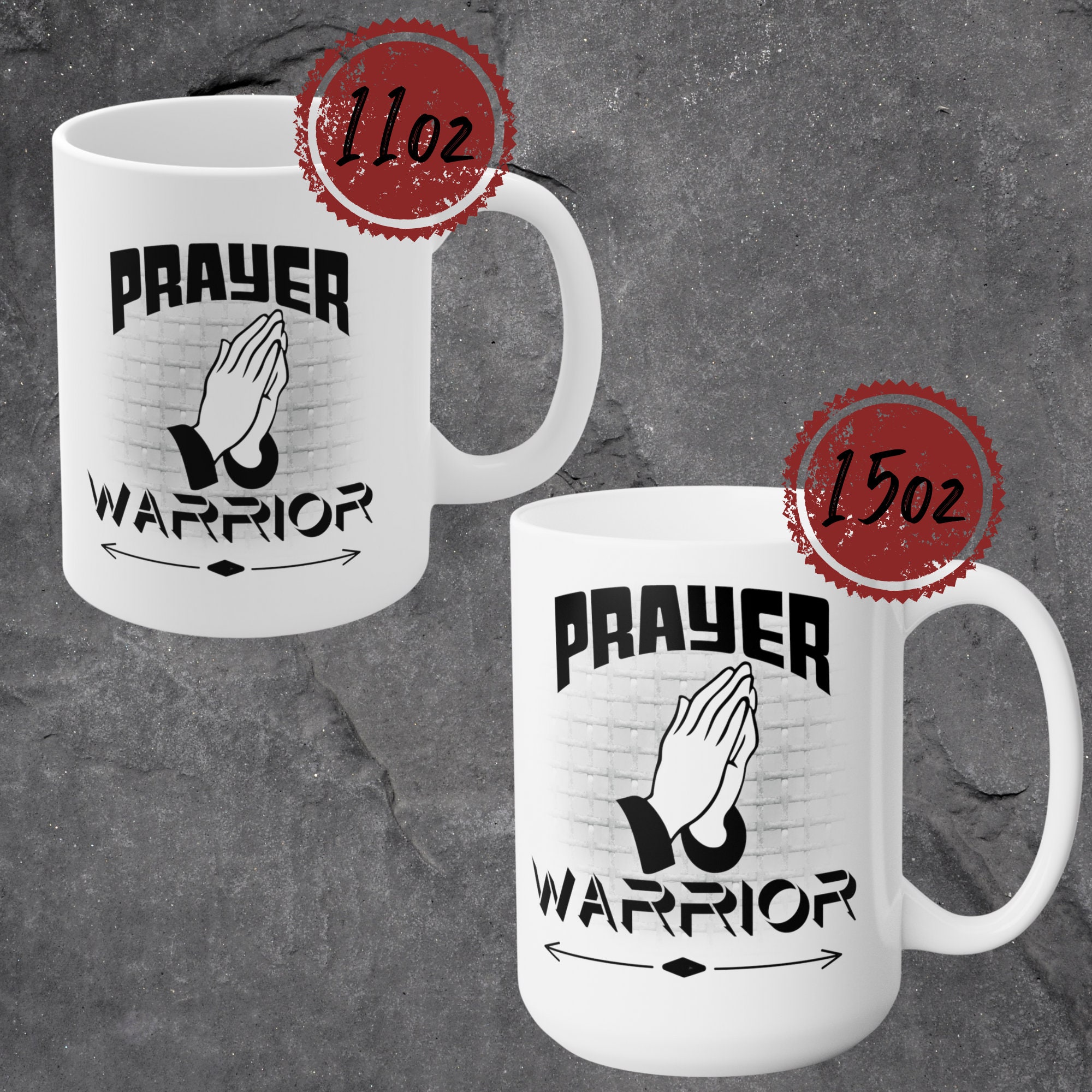 Praying Hands Coffee Mug: Prayer Warrior Christian Cup - Etsy UK