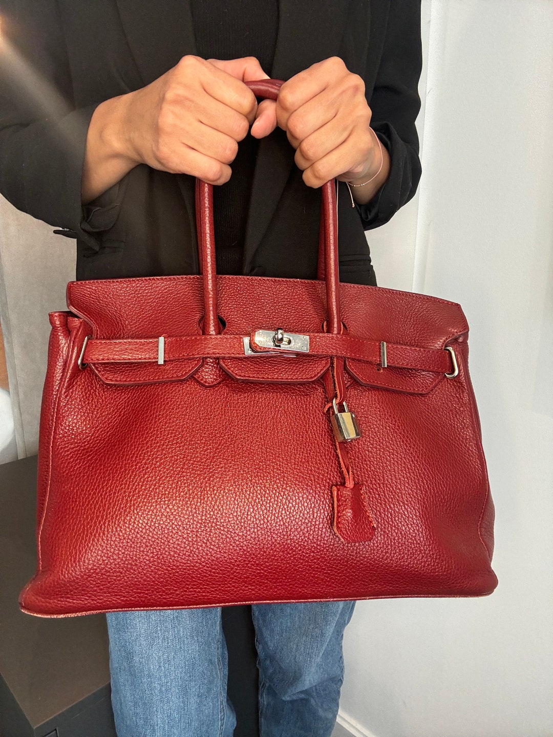 Leather Designer Bag Italian Purses - Etsy