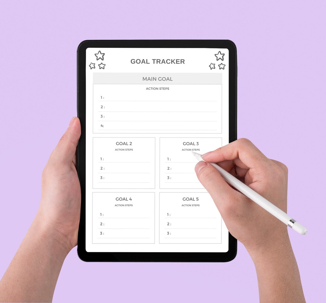 Goal Tracker, Digital Goal Tracker Download,printable Goal Tracker ...