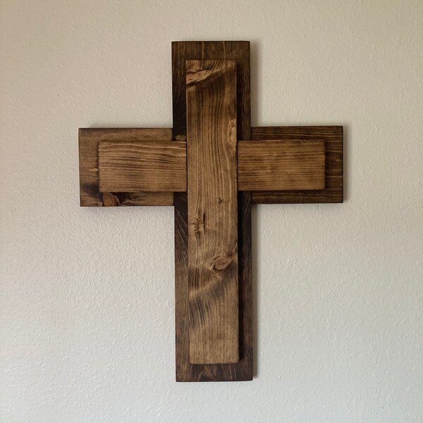 Large Wood Cross - Etsy