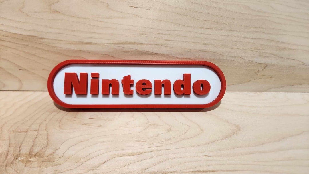 Nintendo Logo Sign - Wall or Desk Art - Nintendo Display Sign. N64 Sign ...