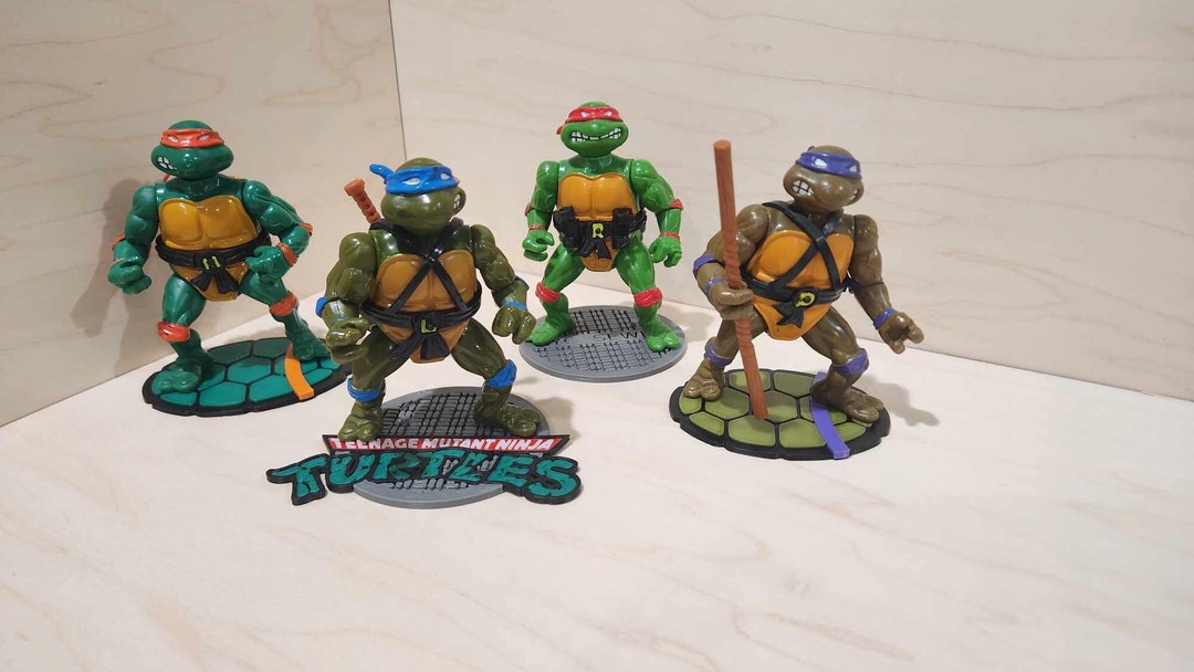 TMNT Vintage Teenage Mutant Ninja Turtles Action Figure Stand - Etsy