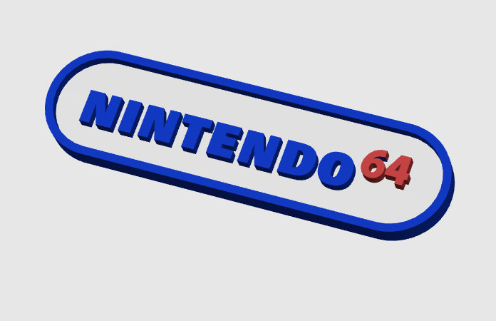 Nintendo Logo Sign - Wall or Desk Art - Nintendo Display Sign. N64 Sign ...