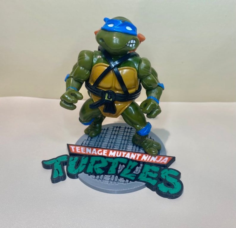 TMNT Vintage Teenage Mutant Ninja Turtles Action Figure Stand - Etsy