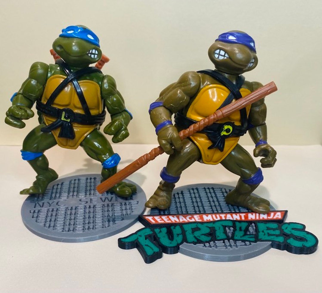 TMNT Vintage Teenage Mutant Ninja Turtles Action Figure Stand - Etsy