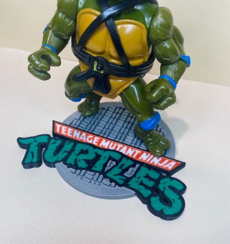 TMNT Vintage Teenage Mutant Ninja Turtles Action Figure Stand - Etsy