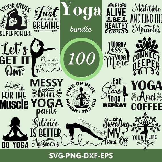 Yoga Svg Bundle Yoga Bundle Yoga Svg Quotes Bundle Yoga - Etsy