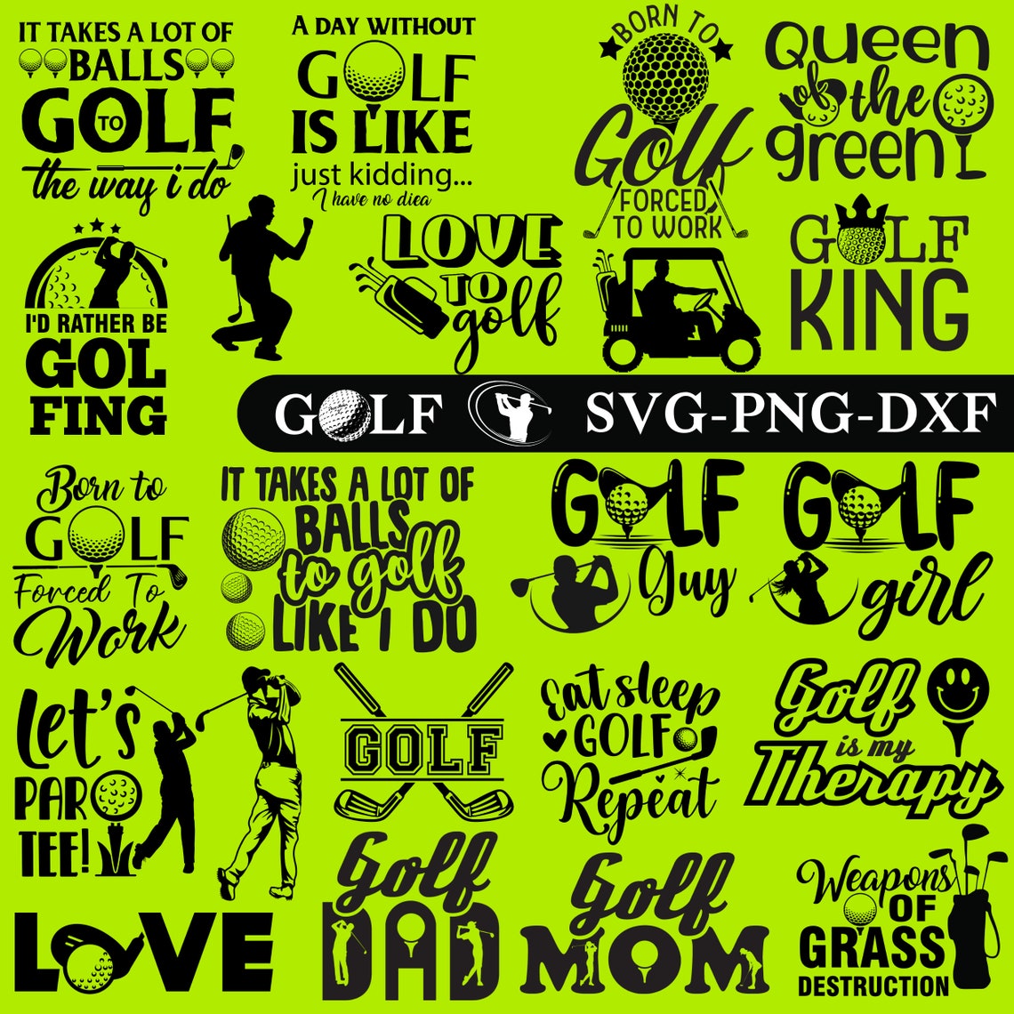 Golf Svg , Golf Svg Bundle, Golf Cut File, Golf Clipart, Cricut Golf ...