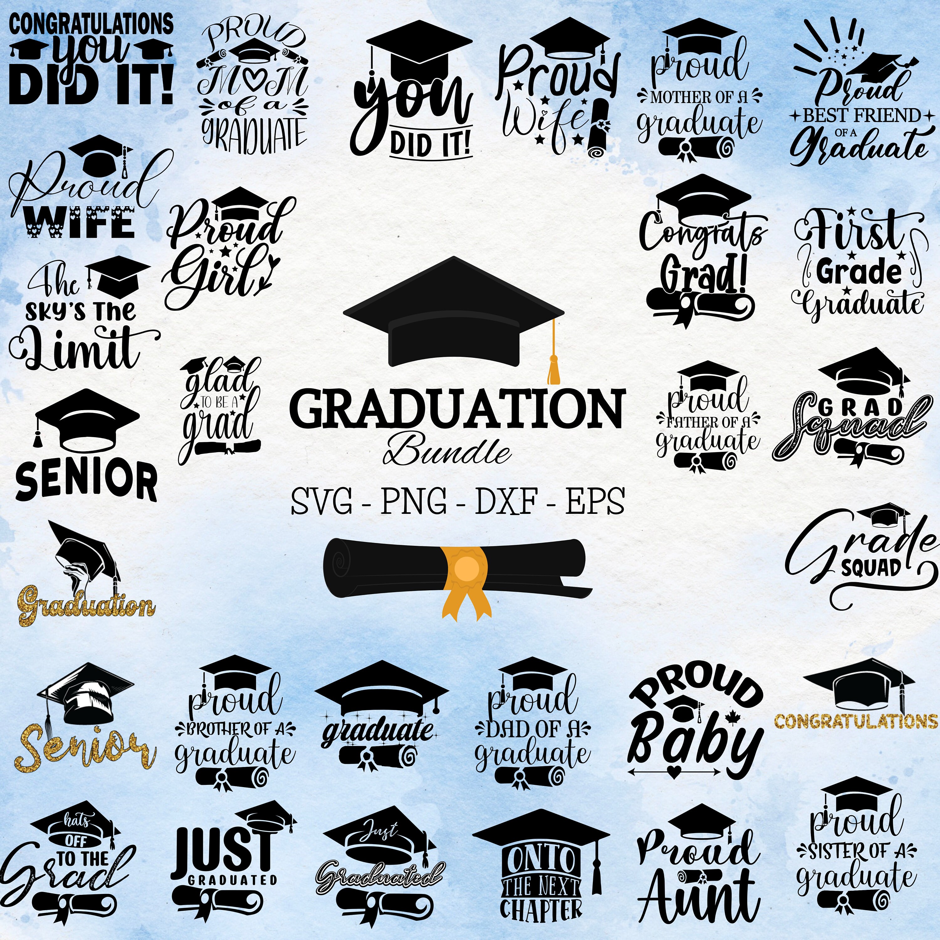 Graduation Svg Bundle , Congratulations Svg , Graduation Tshirt ...