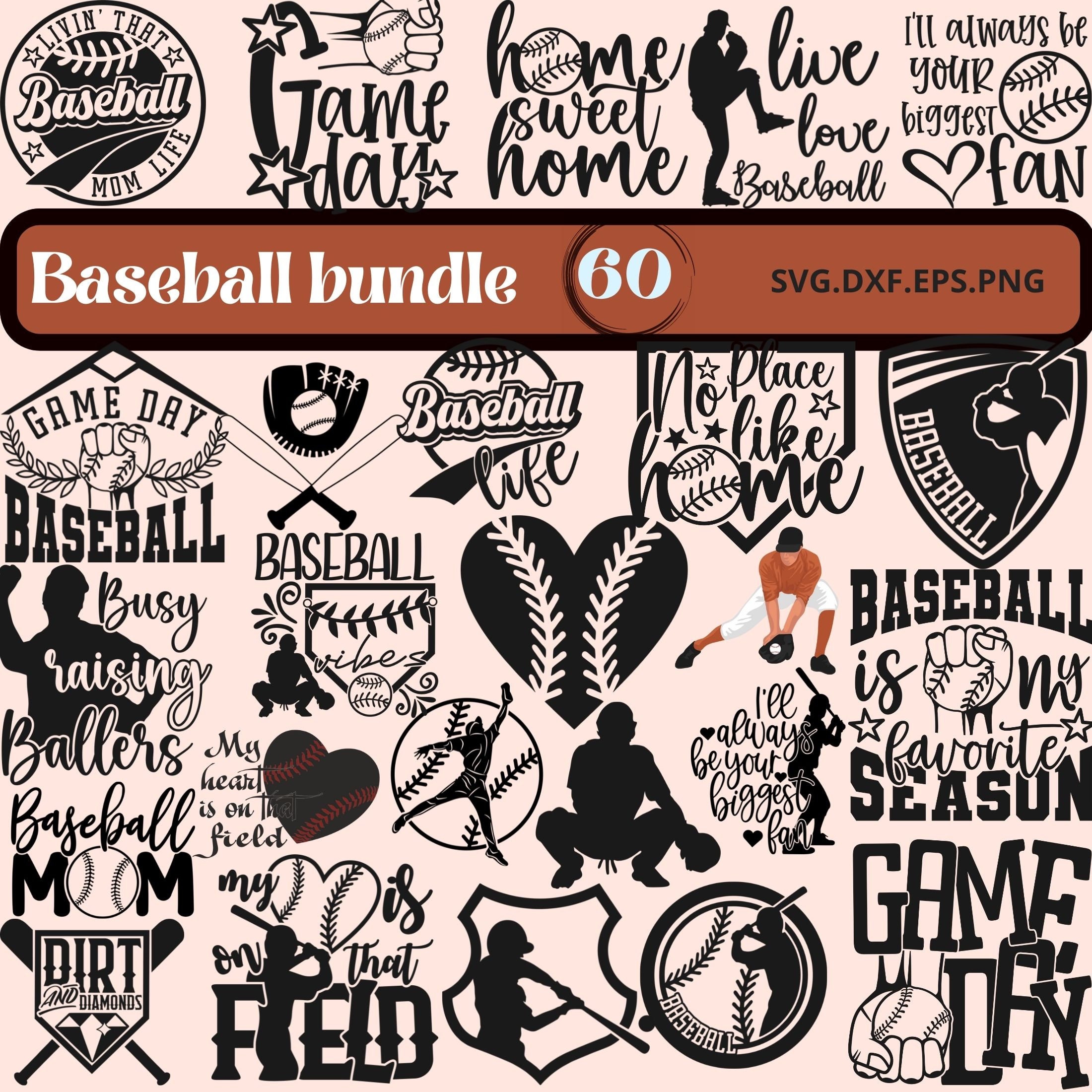 Baseball Svg Bundle, Baseball Quotes Svg Bundle, Baseball Cut File ...
